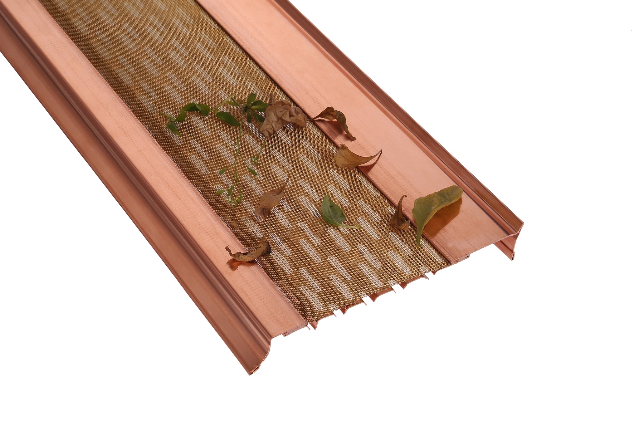 Copper (16oz) ELITE 5"Micromesh Leaf Guards for Gutters