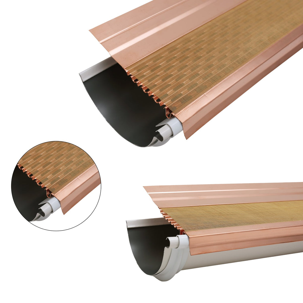 Flat Micromesh Copper Gutter Guards 11 inch